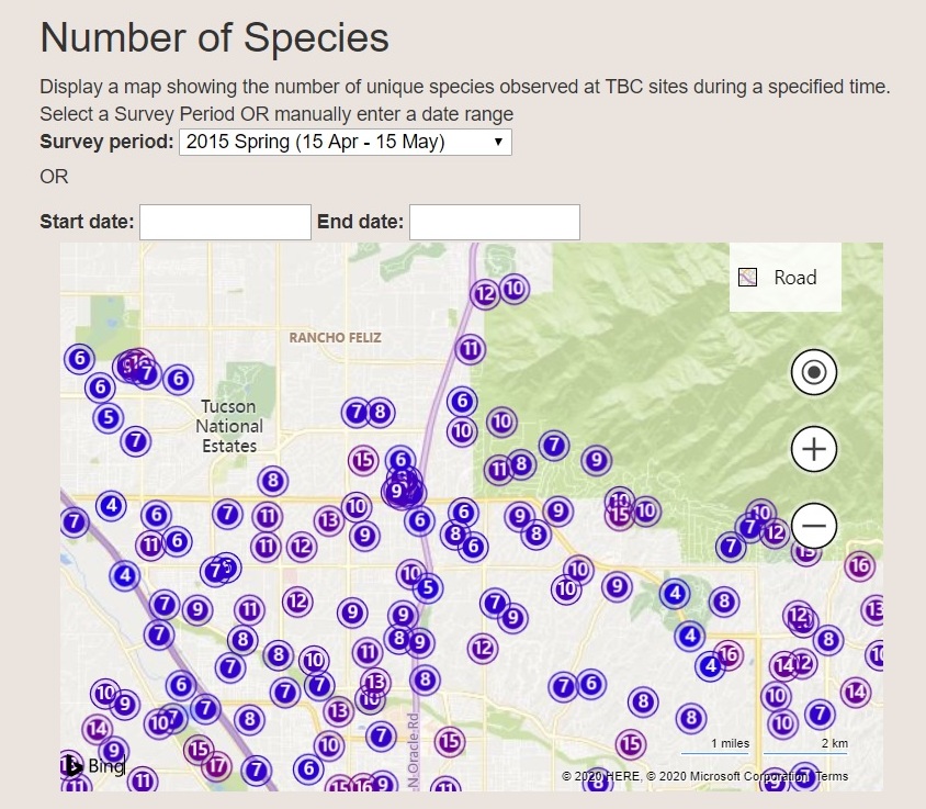 Results & Data Entry – Tucson Bird Count